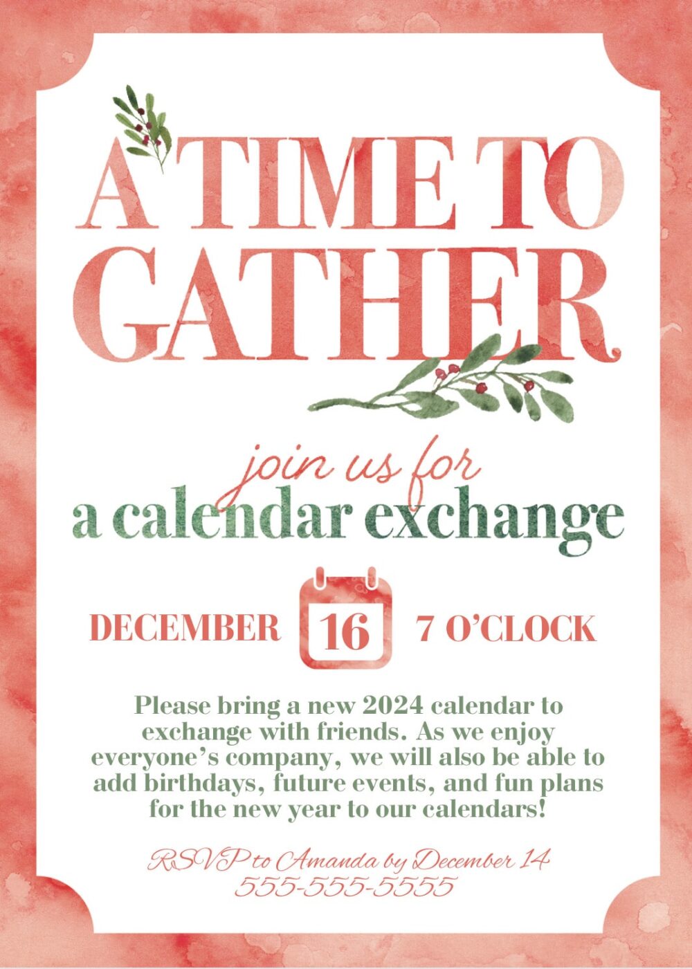 How to Plan a Holiday Calendar Exchange Party - Asgard Press