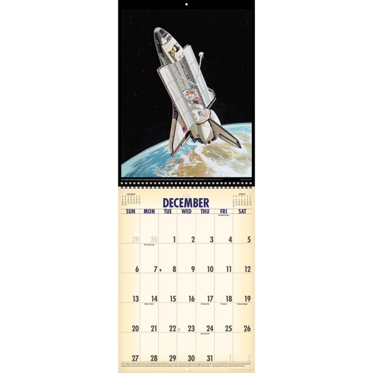 2026 Vintage Art of Space Deluxe Calendar 11"x15" - Asgard Press